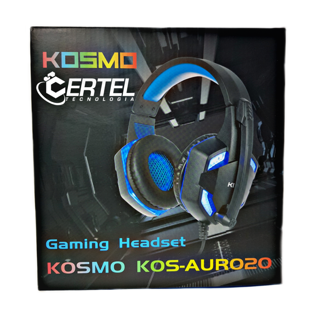 Auricular Kosmo Gamer AUR020 con luz RGB - Certel Tecnología