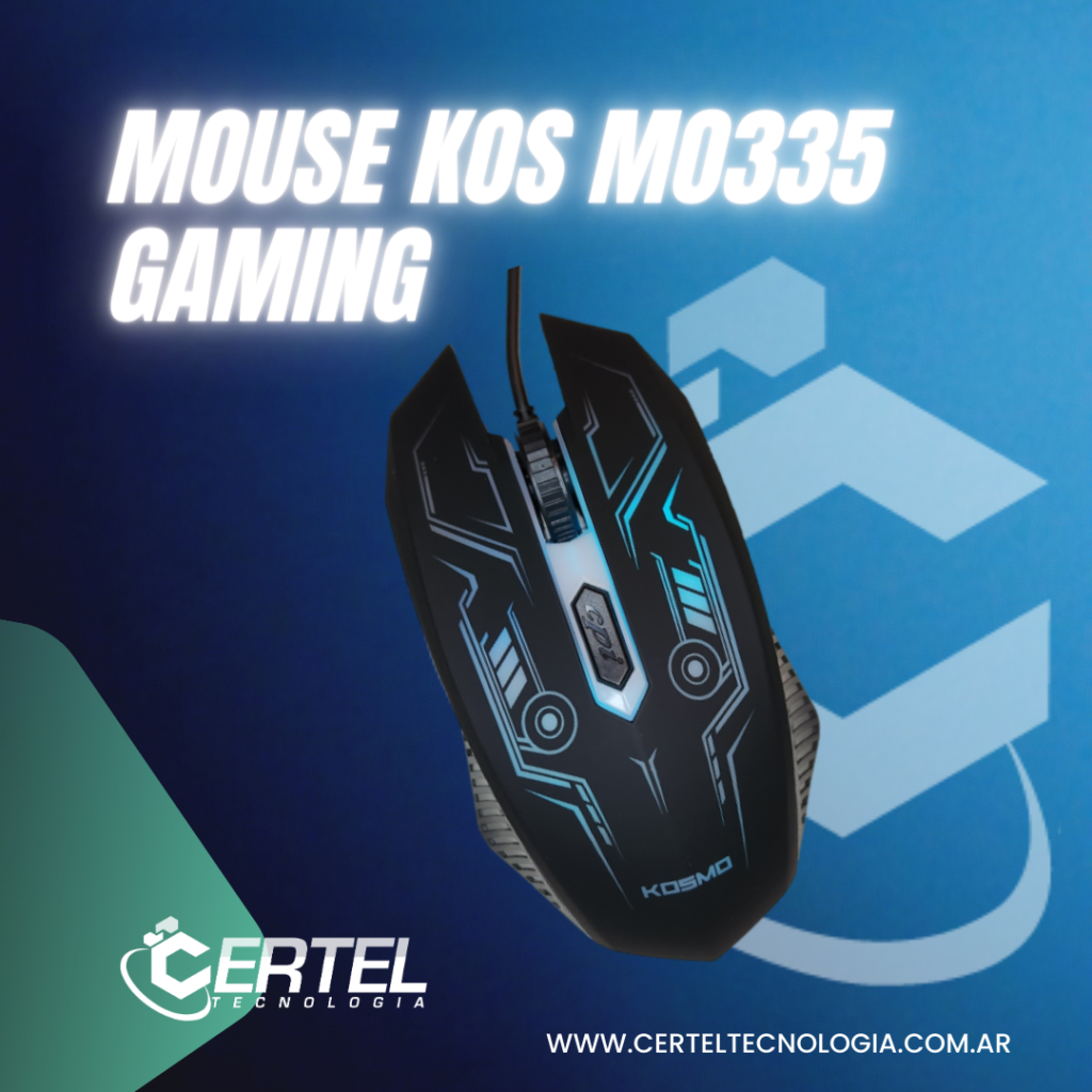 Mouse GAMER Kosmo MO 335 - Certel Tecnología
